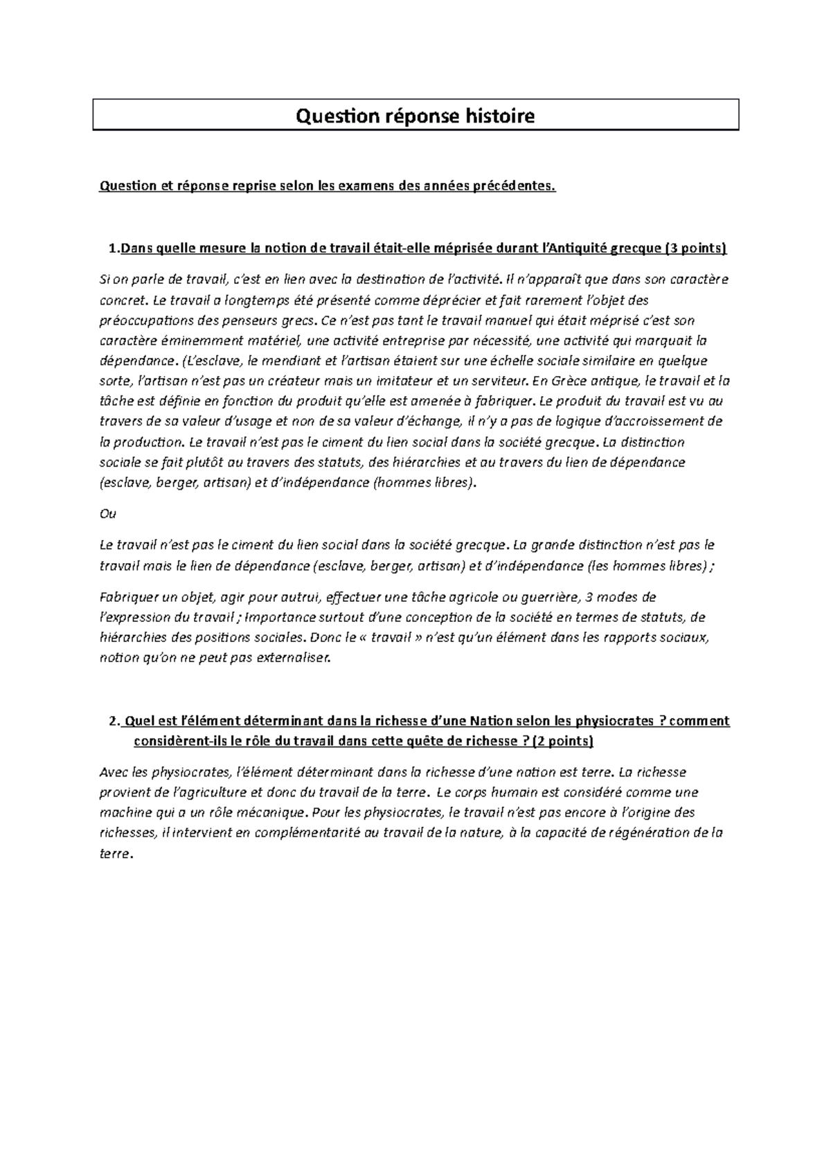 Final 2019, questions et réponses - Question réponse histoire Question ...