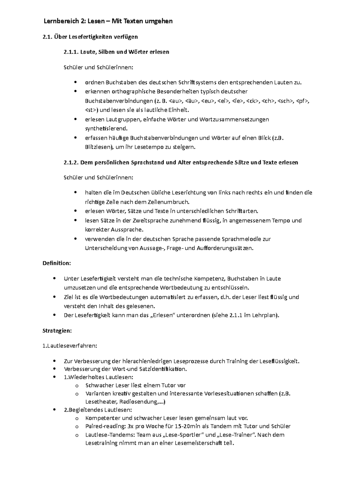 Handout Referat Da Z - Lehrplan Plus Mittelschule - Lernbereich 2 ...