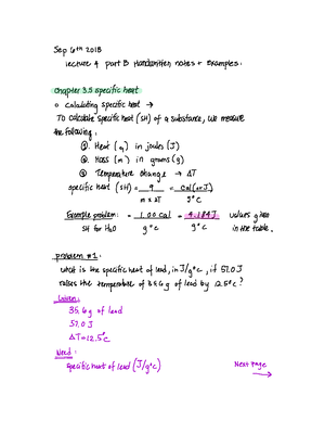 CHEM 103 EXAM 2 Study Guide Updated SP23 - CHEM 103 EXAM 2 STUDY GUIDE ...