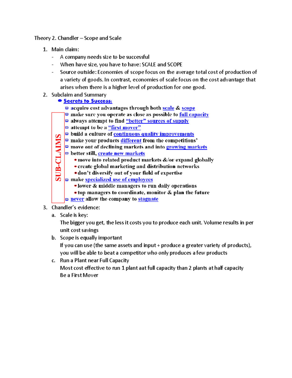 Theory 2 COMM210 - Chandler – Scope and Scale - Theory 2. Chandler ...