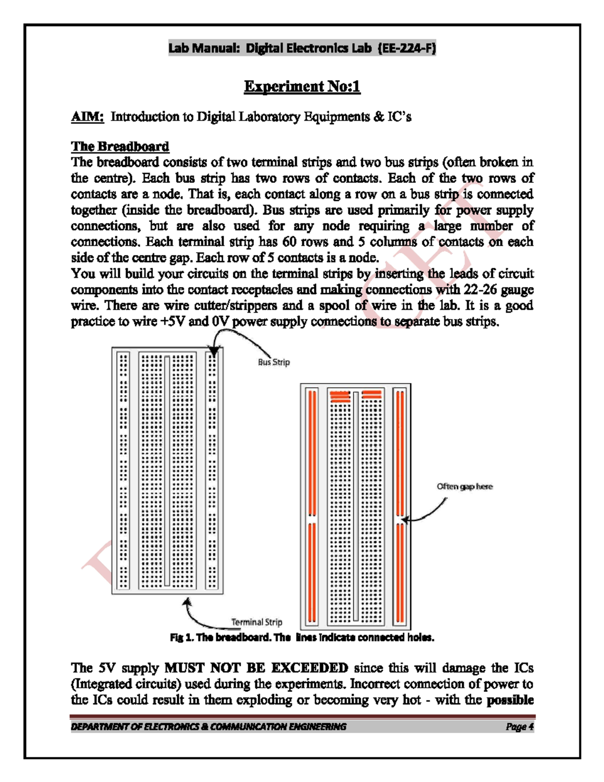 Experiment no 1 - It's good - Lab Manual: Digital Electronics Lab Experiment No:1 AIM ...