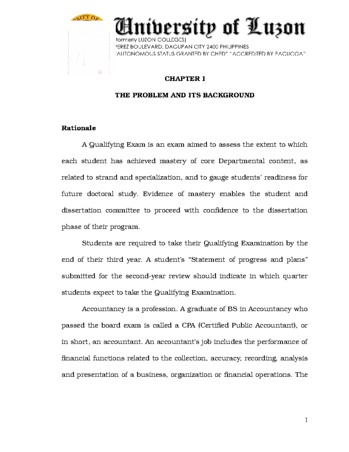 Chapter I THE Problem AND ITS Background - CHAPTER I THE PROBLEM AND ...