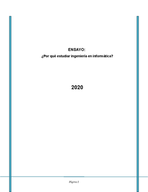 Ensayo-La Importancia de La Informatica - INFORMATICA 1: ENSAYO SOBRE ...
