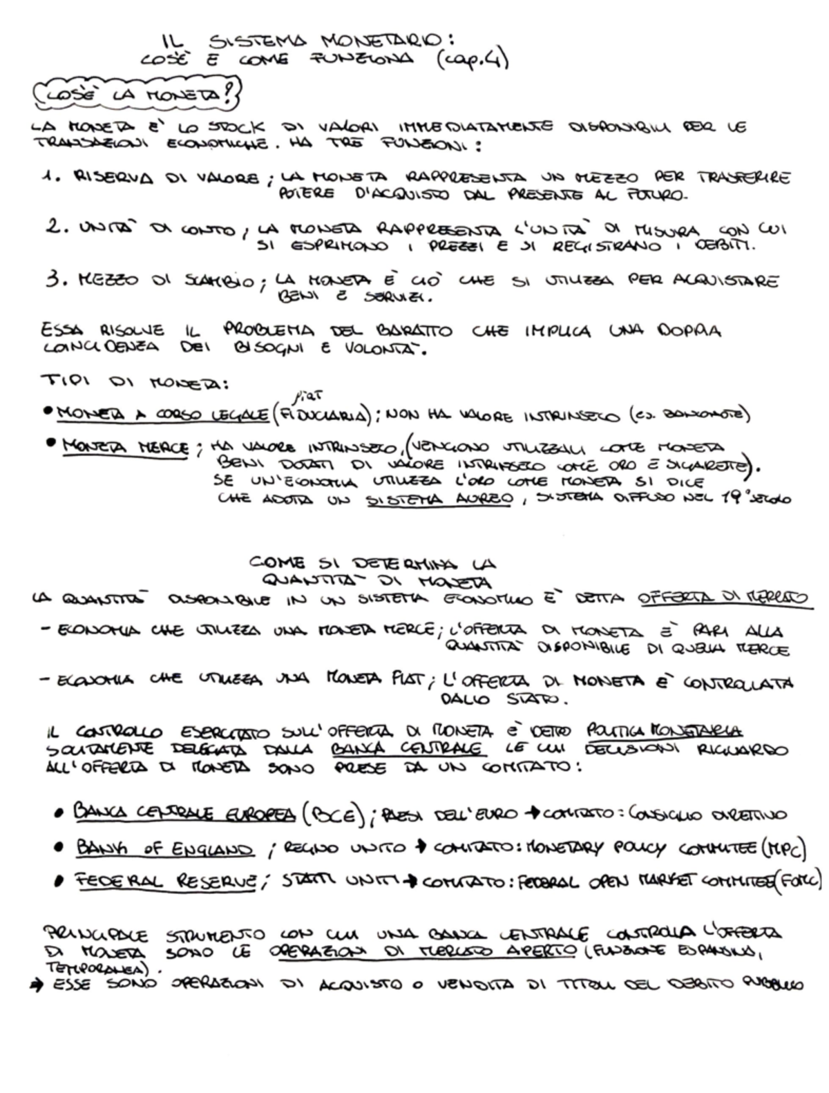Macro CAP 4 - riassunto capitolo 4 - Economia - Studocu