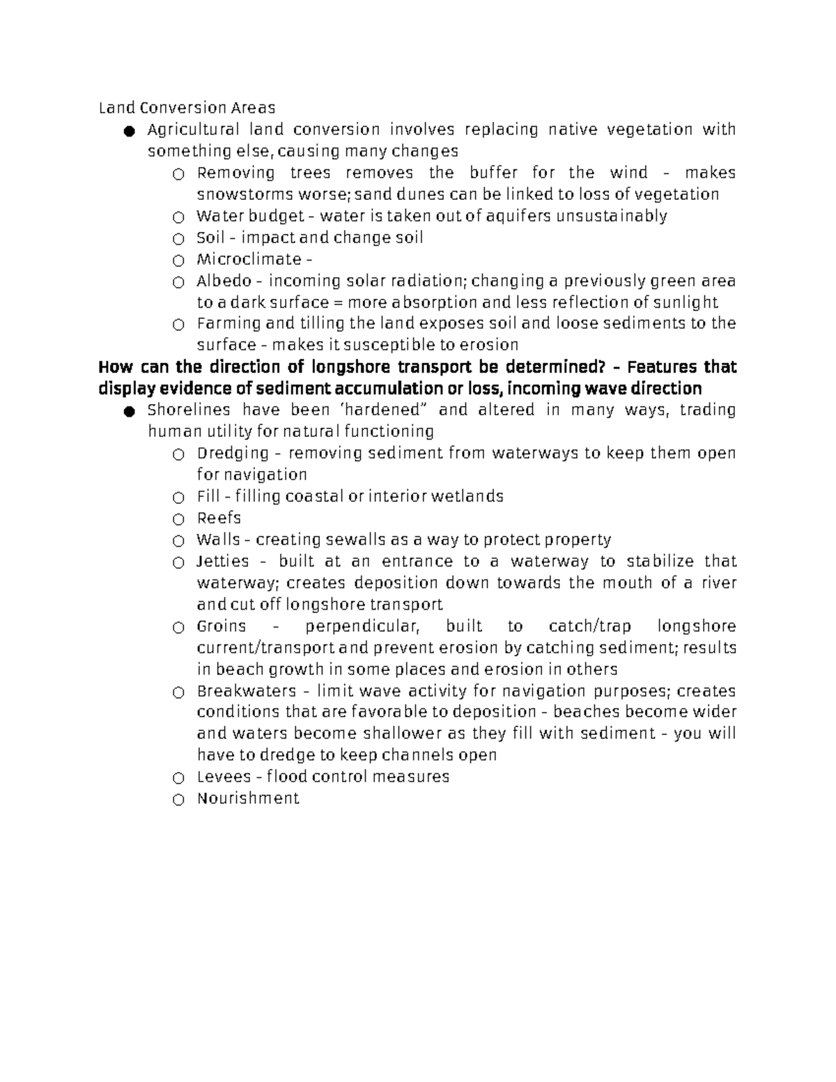 Land and Mining - Land Conversion Areas Agricultural land conversion ...