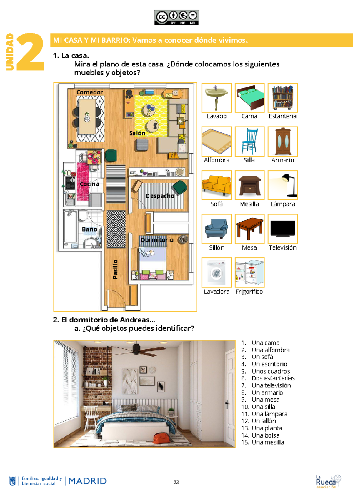 Manual de espanol Tejiendo el espanol A1 - 1. La casa. Mira el plano de ...