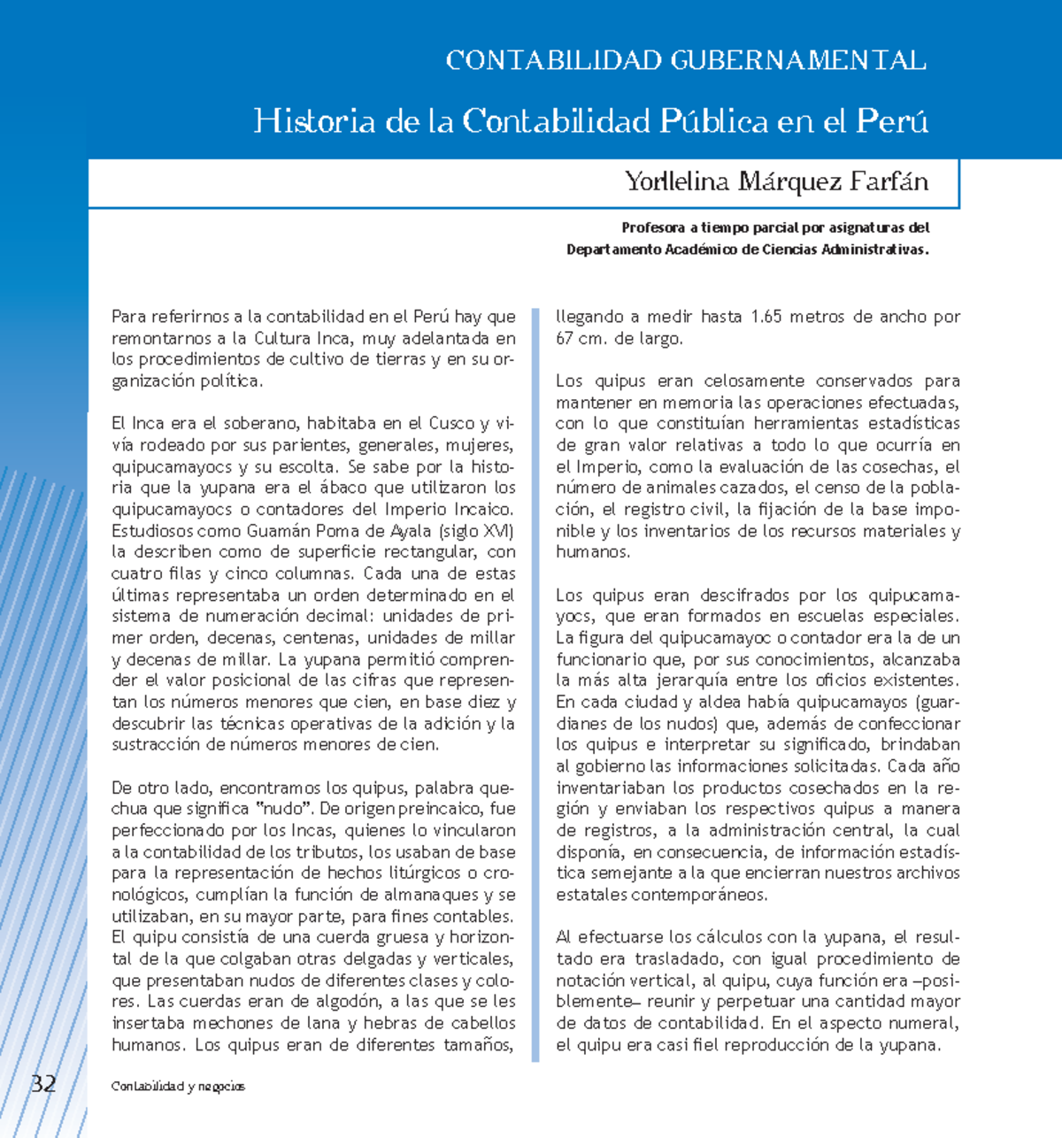 Texto del artículo - CONTABILIDAD FISCAL y control de fiscal - 32 Contabilidad y negocios ...