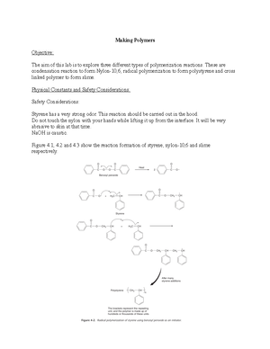 Experiment 2 Lab Report - Experiment 2 Lab Report: Extraction 2/28/ Objective: The objective of ...