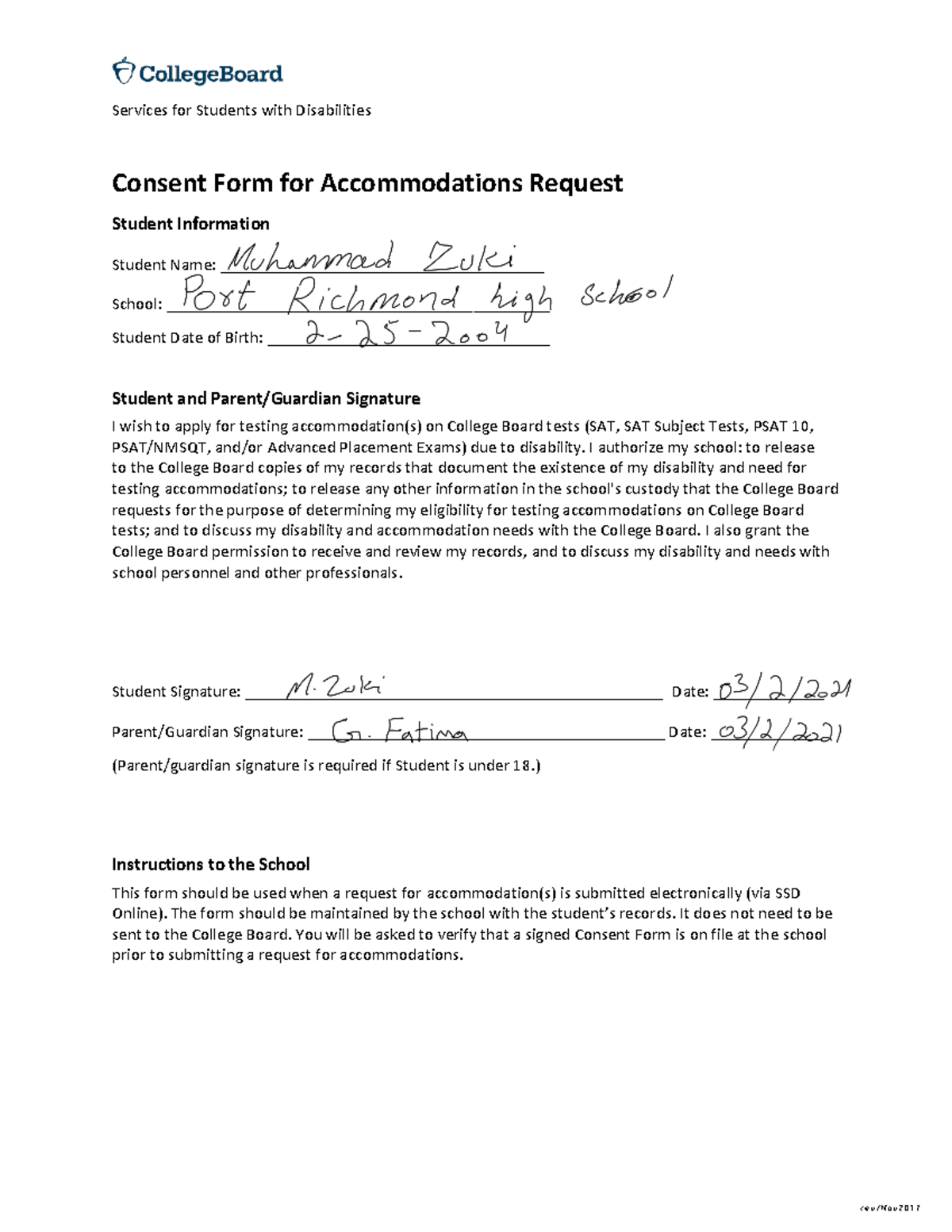 Ssd consent form accommodations - Services for Students with ...