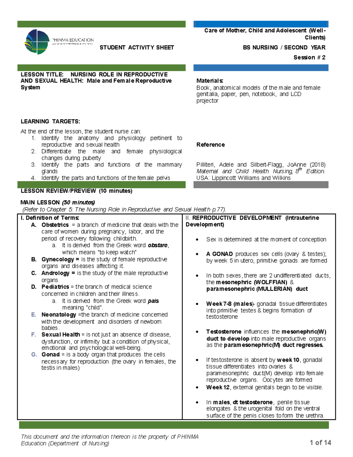 OB1 SAS 2 - MCN SAS 2 - This document and the information thereon is the property of PHINMA ...