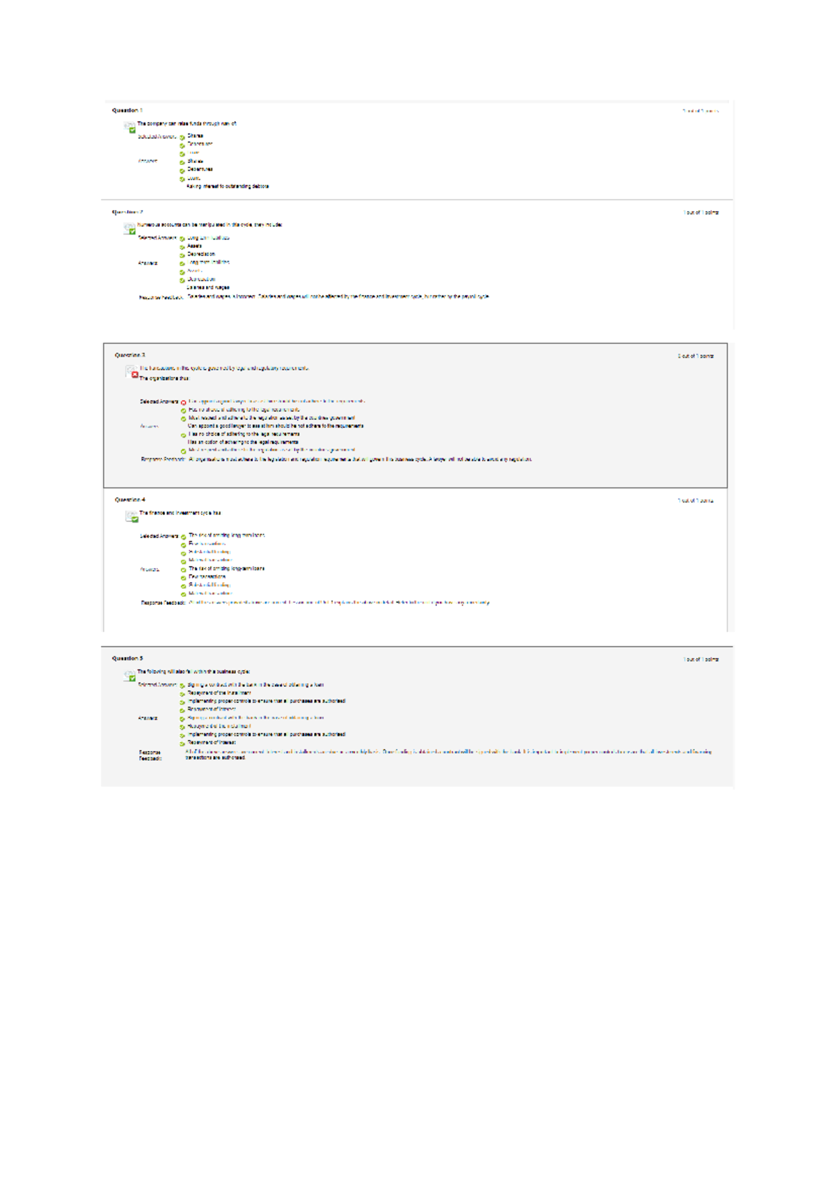 Unit 1- Activity 1 -Solutions multiple choice Auditing 31 - AUD300 - Studocu