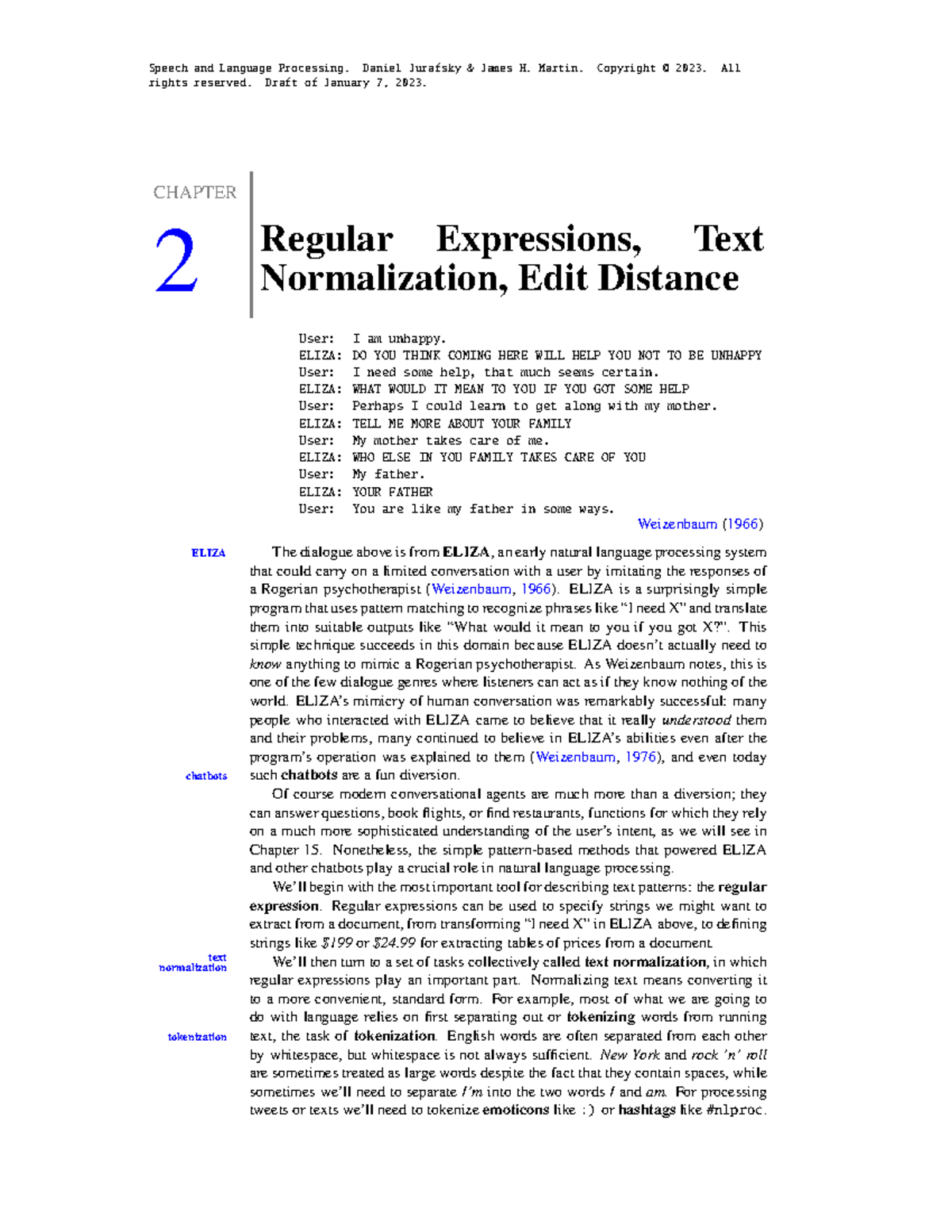 Regular Expressions, Text Normalization, Edit Distance - Speech and ...