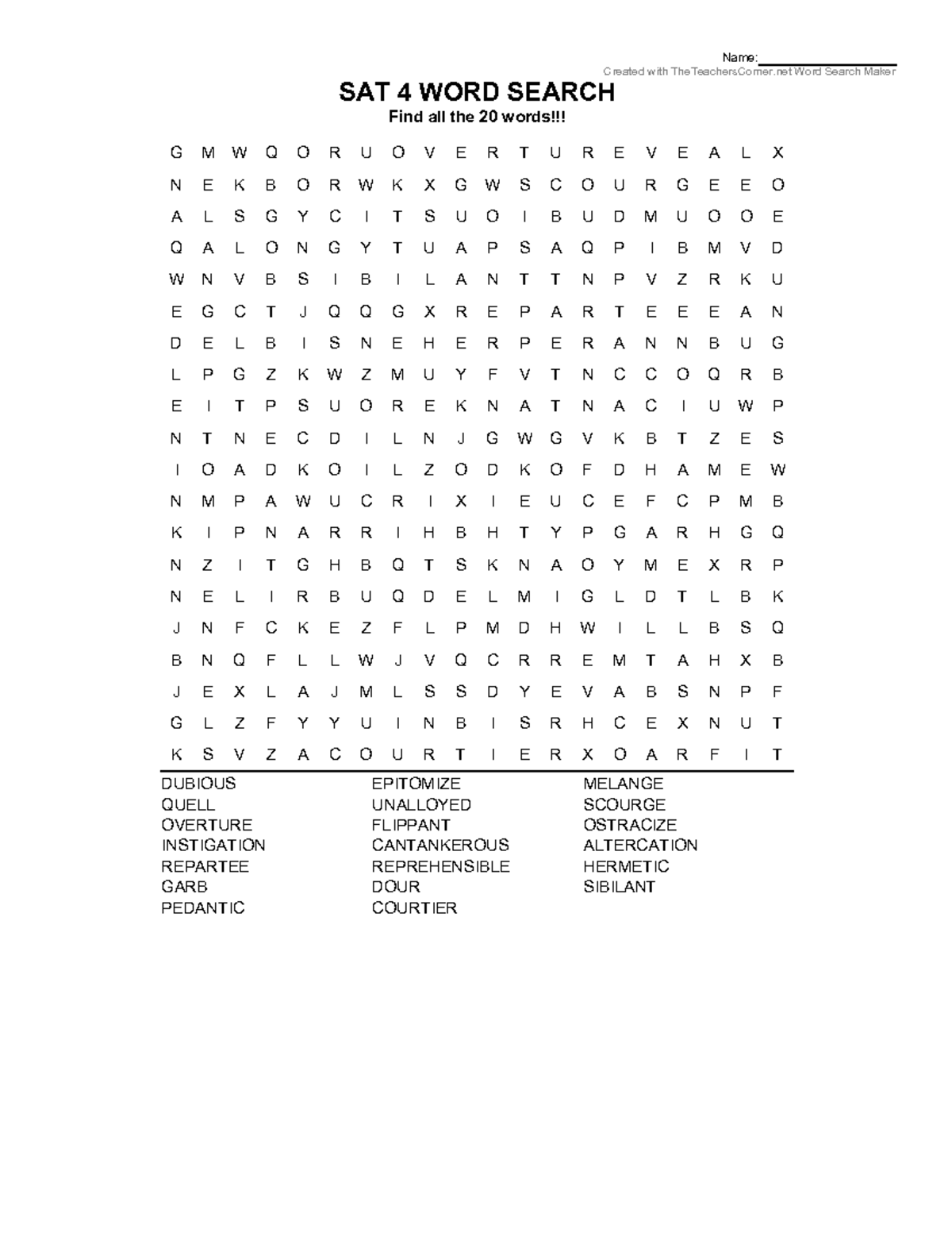 Wordsearch-R5Ka Mz JV 8y - Created with TheTeachersCorner Word Search ...