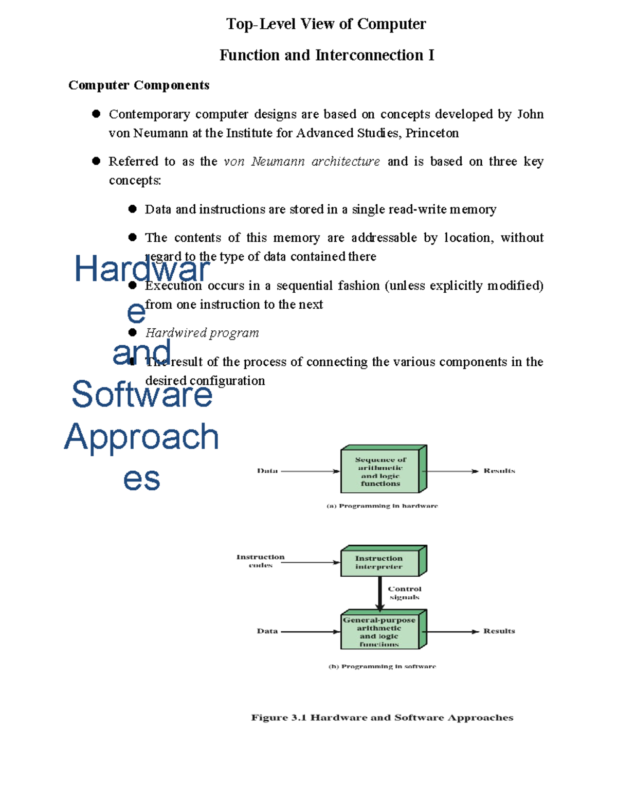 Top Level of Computer I - Computer Components Contemporary computer ...