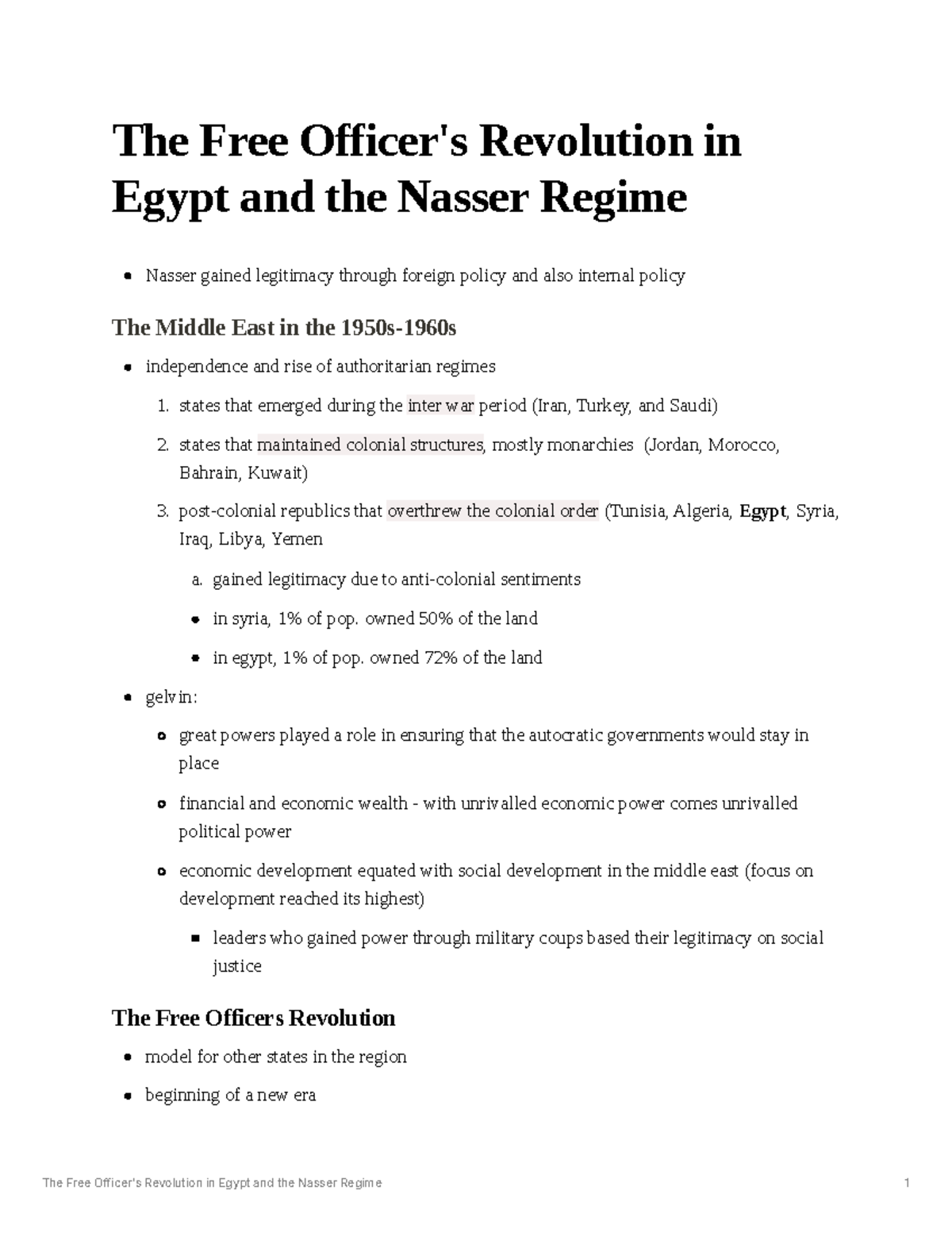 Free Officers Movement - The Free Officer's Revolution in Egypt and the ...