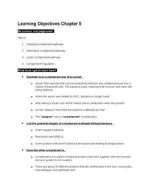 Learning Objectives Chapter 3 Filled - Learning Objectives Chapter 3 Be ...