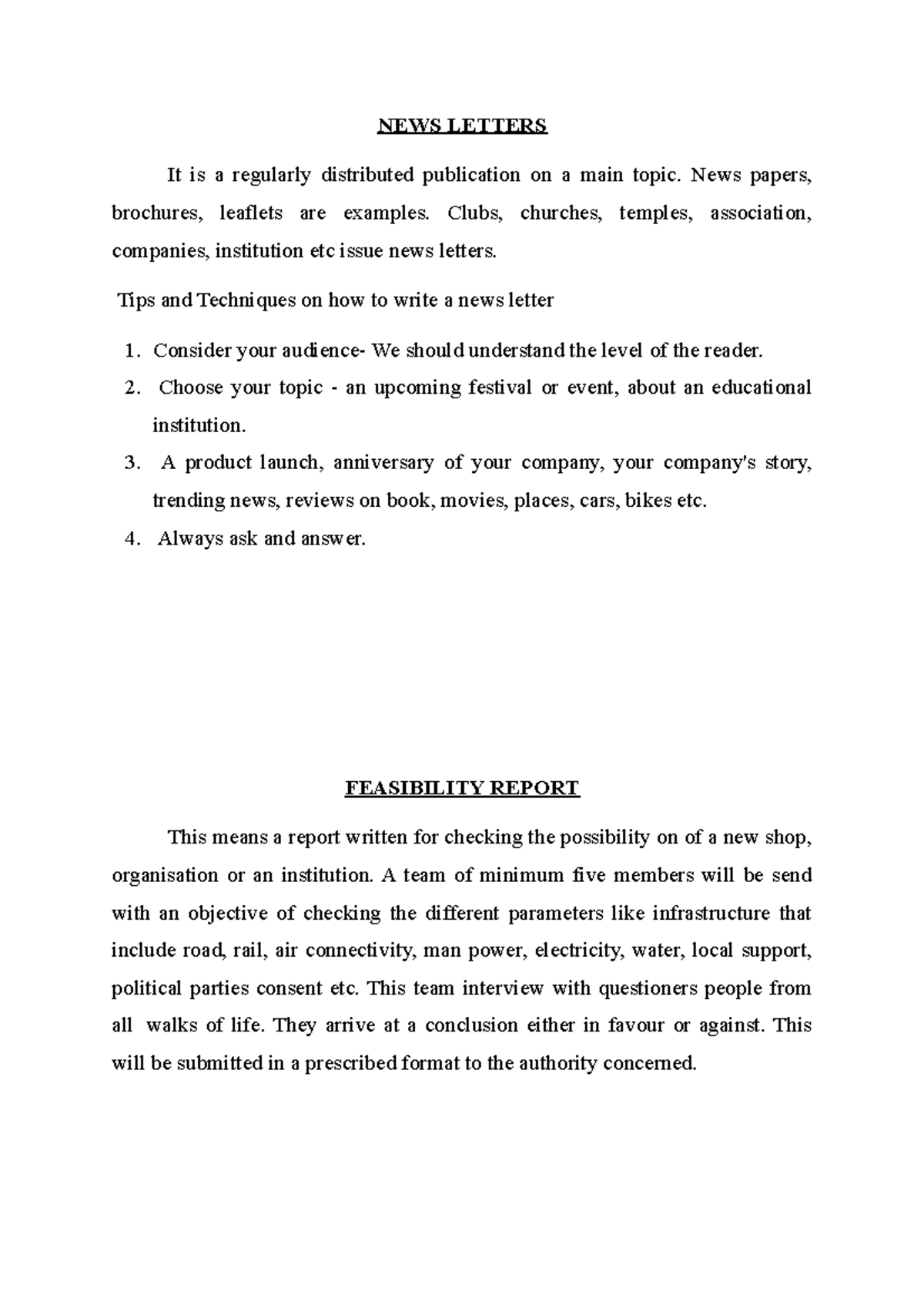 NEWS Letters - NEWS LETTERS It is a regularly distributed publication ...