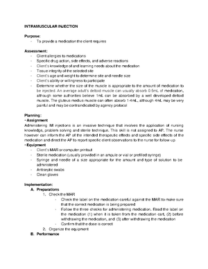RLE - Intradermal Injection - MEDICAL ADMINISTRATION: Intradermal ...