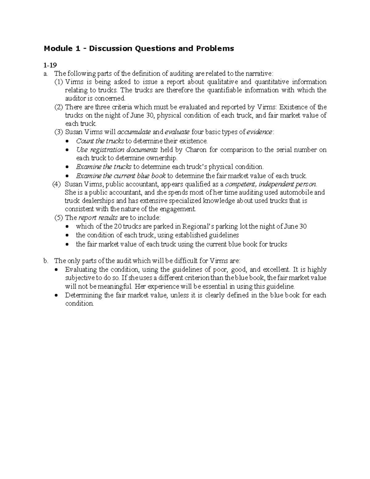 MOD 1 - In Class Exercises Solutions - Module 1 - Discussion Questions ...