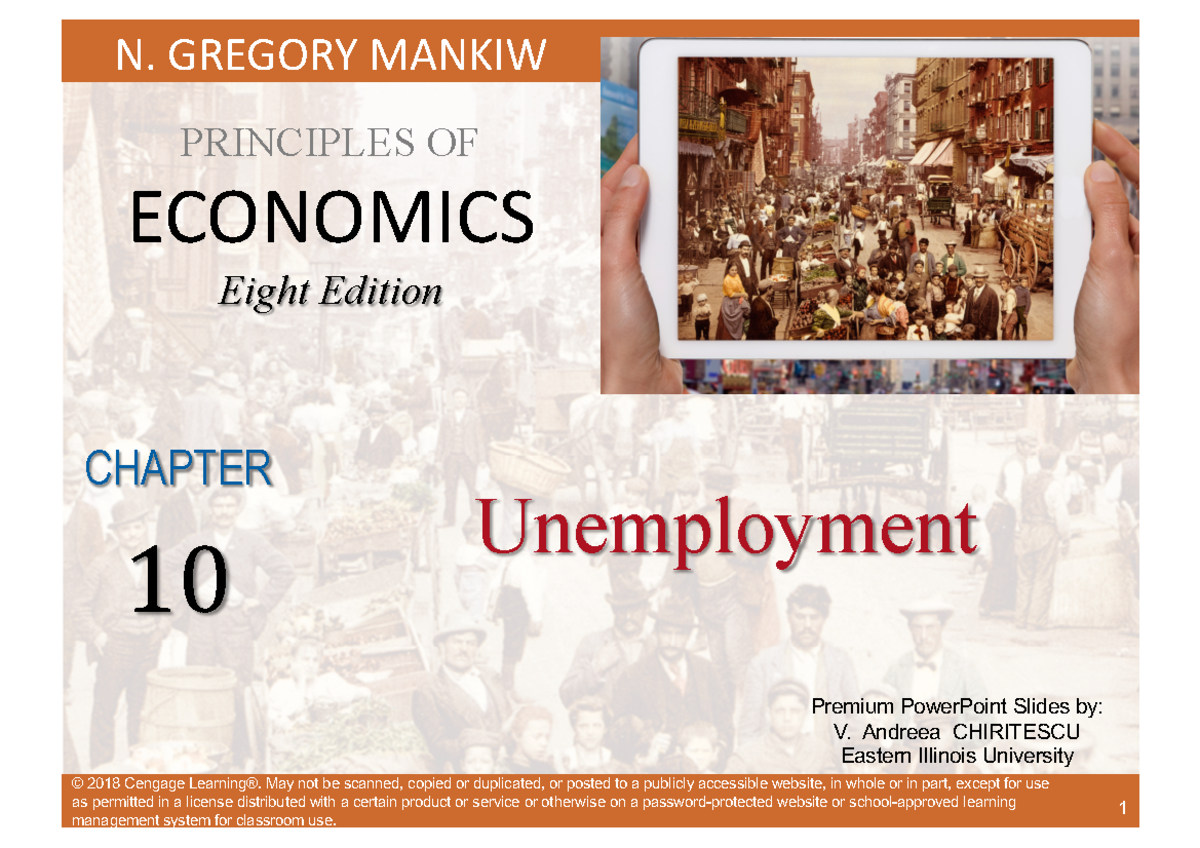 Ch 10 Unemployment - Macro - Premium PowerPoint Slides by: V. Andreea ...
