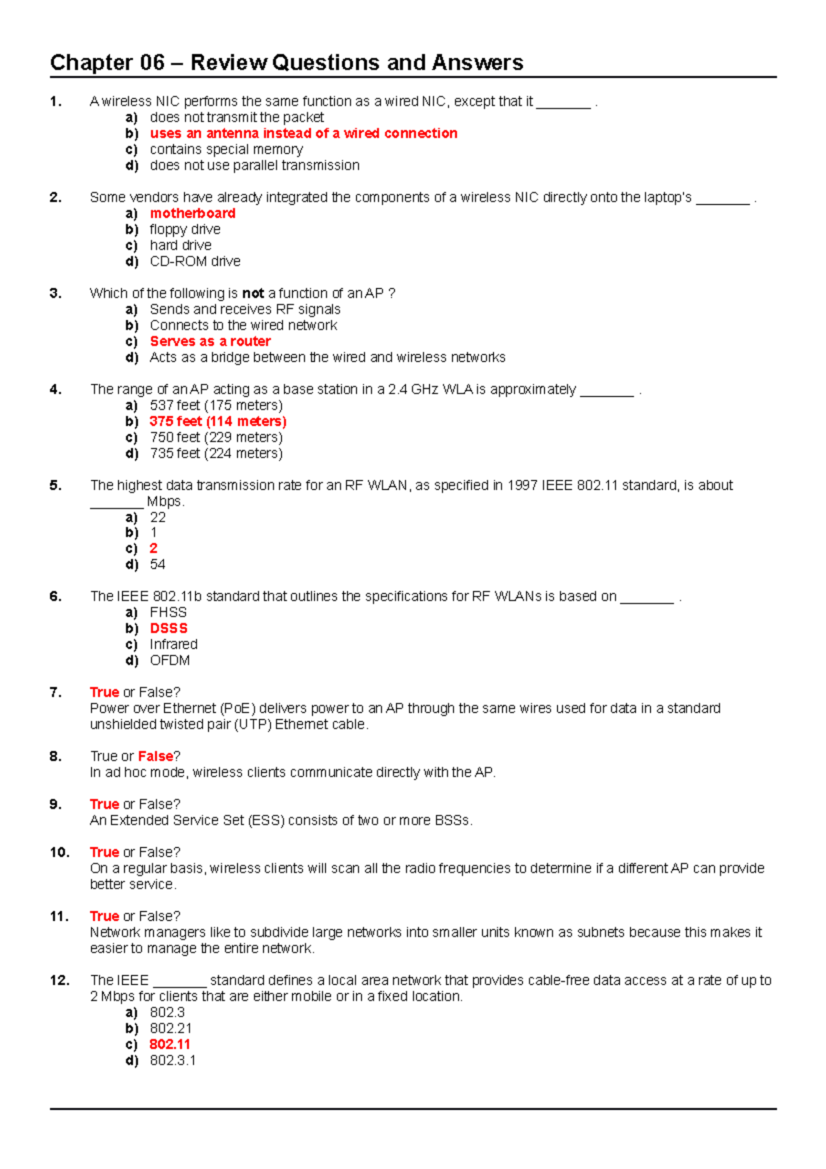 Ch06 Questions and Answers - Chapter 06 – Review Questions and Answers ...