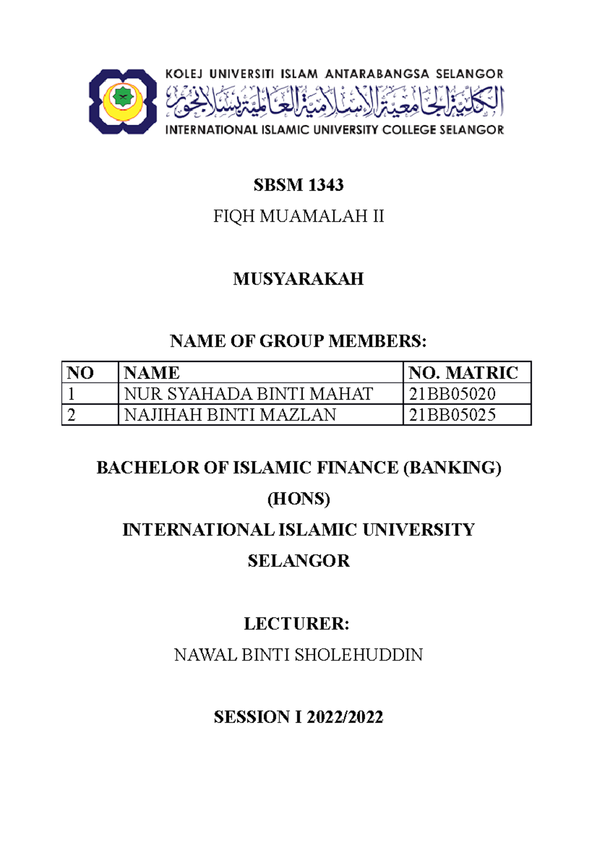 Musyarakah - i hope this can help others who find information - SBSM ...