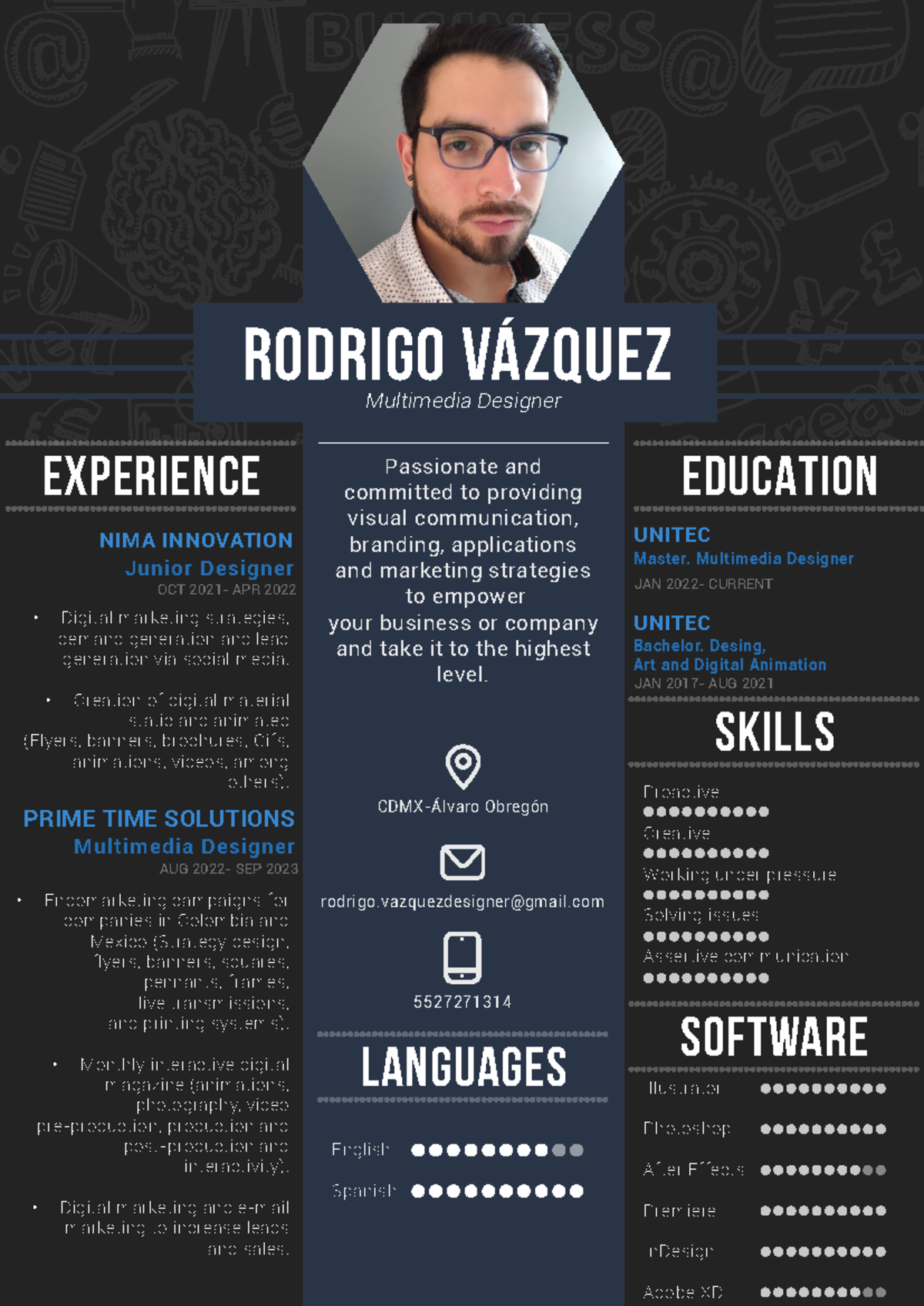 Rodrigo Vazquez Camorlinga CV EN - Rodrigo Vázquez Multimedia Designer Passionate and committed ...