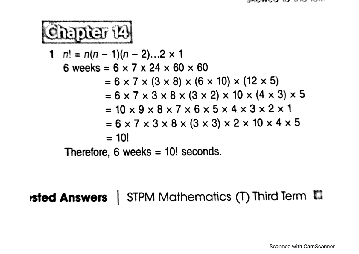 Chapter 14 ans - MATHS T LATIHAN - Maths T - Studocu