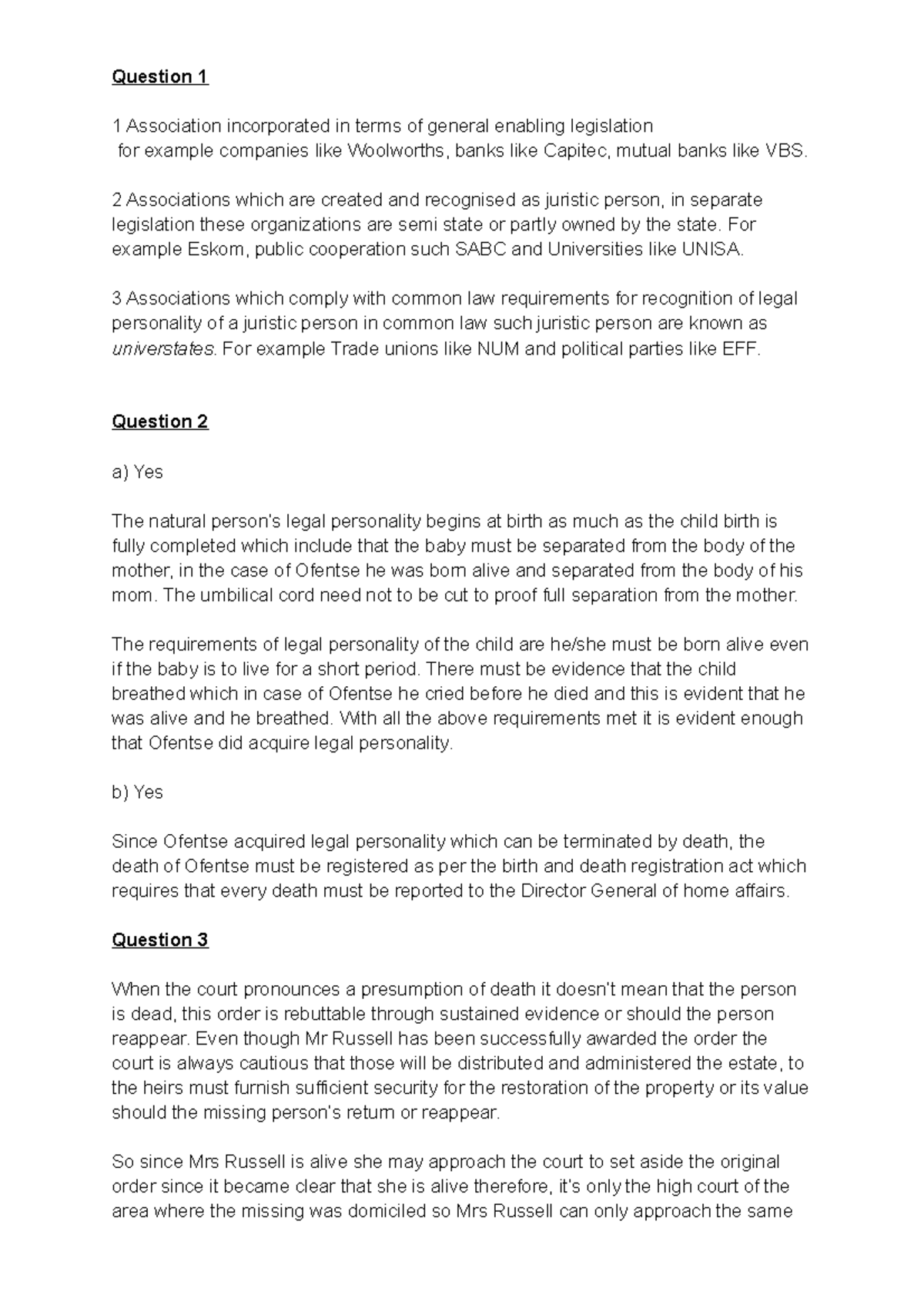 pvl 1501 previous question papers for studying purposes - Question 1 1 ...