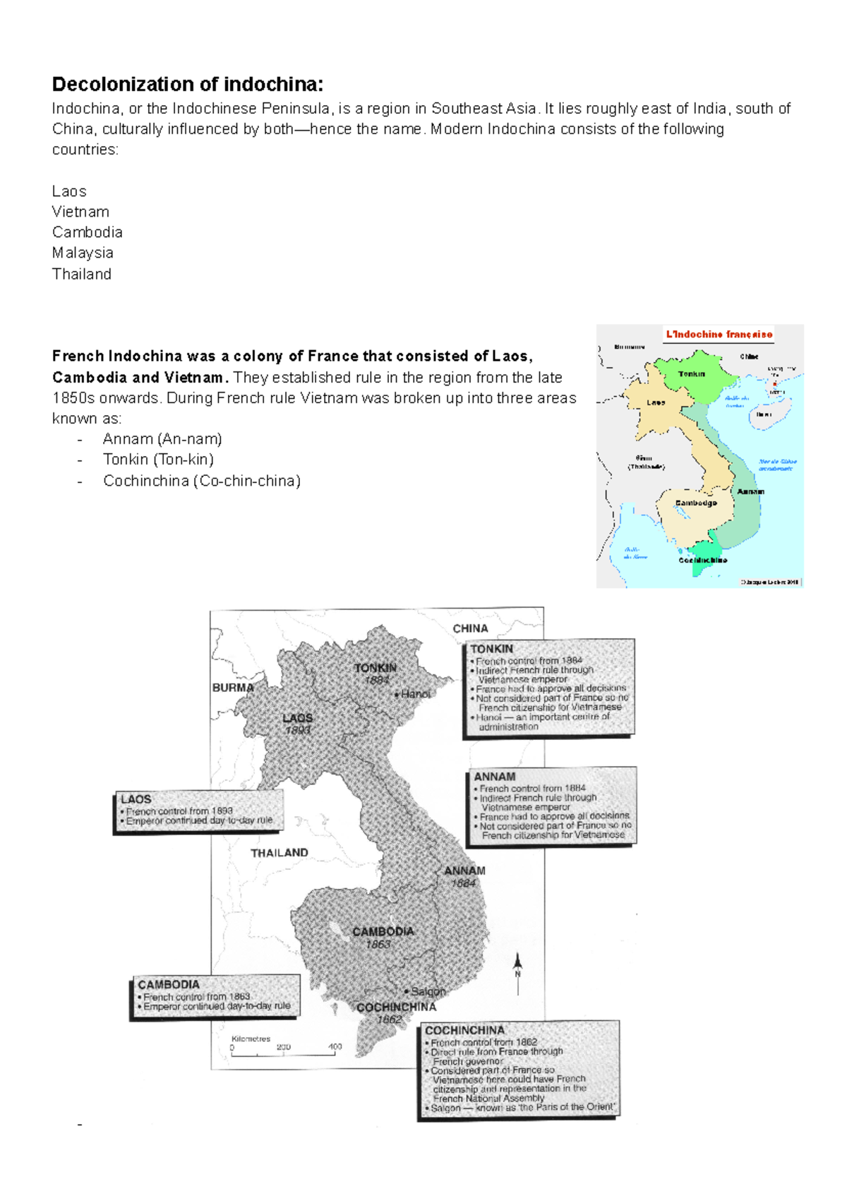 Decolonization in indochina - Decolonization of indochina ...