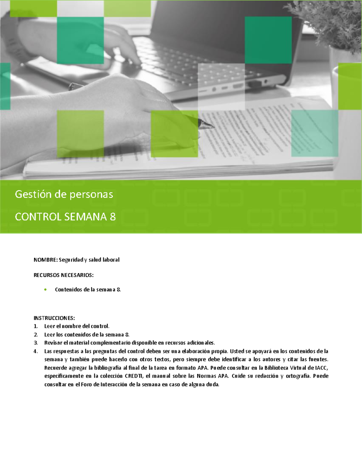 S8 Control SET C Gstps 1103 - NOMBRE: Seguridad y salud laboral ...