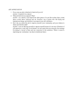 GE3 Activity 1 Bugarin - Mark Brian C. Bugarin GE – 3 Art Appreciation ...