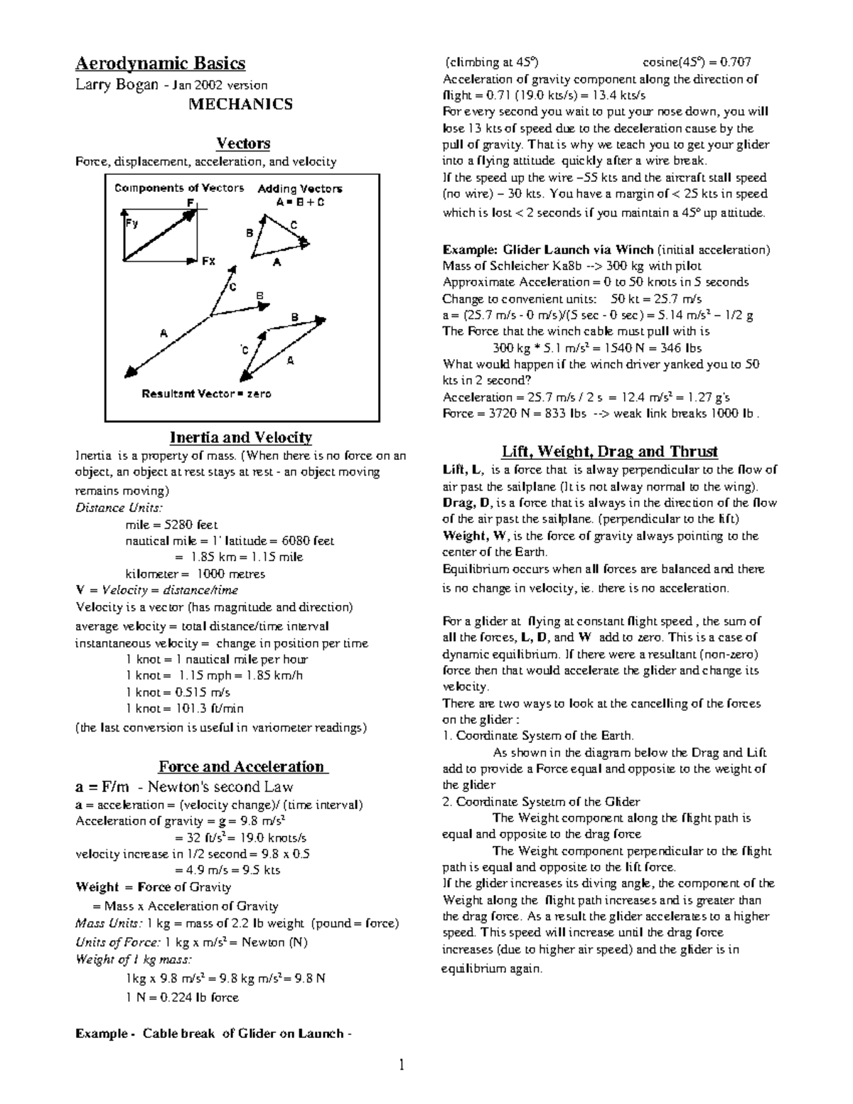 Aerodynamic basics - Project - Aerodynamic Basics Larry Bogan - Jan ...