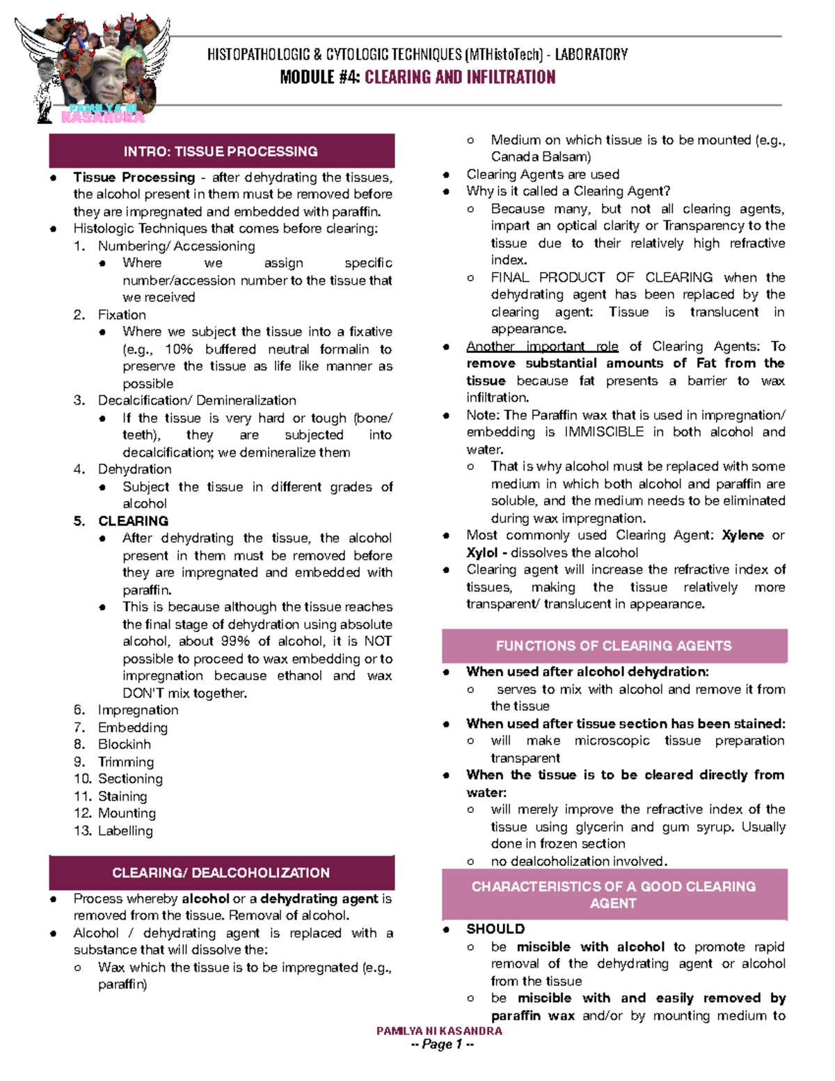 Histotech LAB M4 - HISTO - HISTOPATHOLOGIC & CYTOLOGIC TECHNIQUES ...