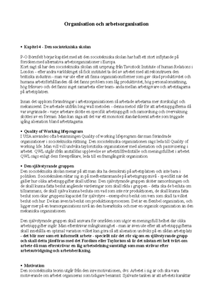 Perspektiv på organisationer och organisationsteorier - Perspektiv på ...