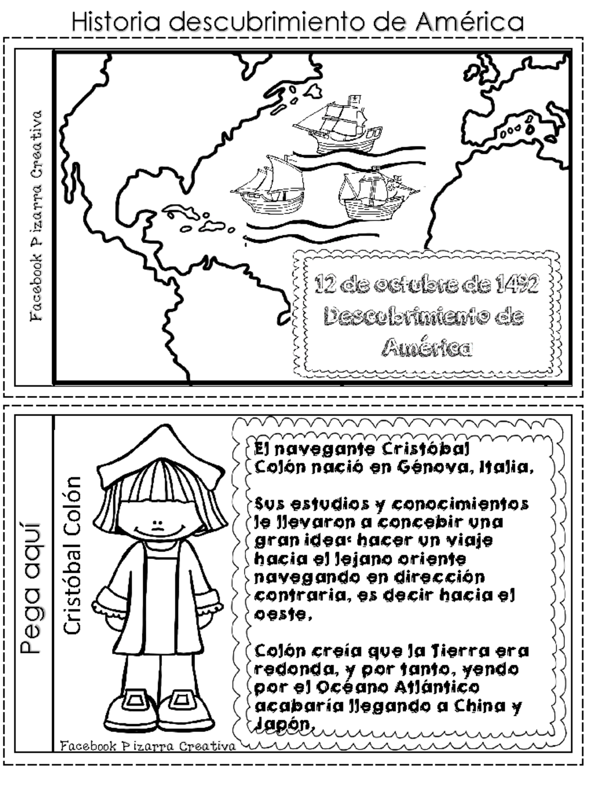 Historia y actividades descubrimiento de América - El navegante ...