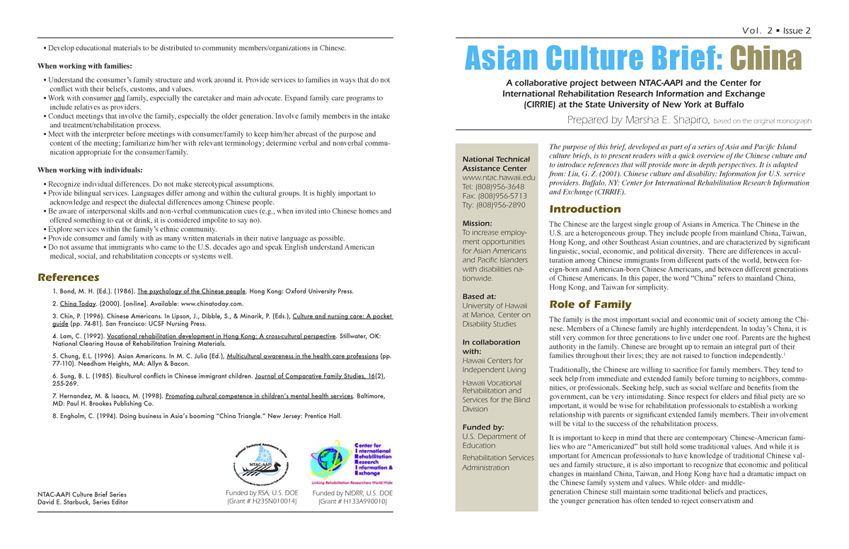 Asian Culture - This course was insightful and took the path of ...