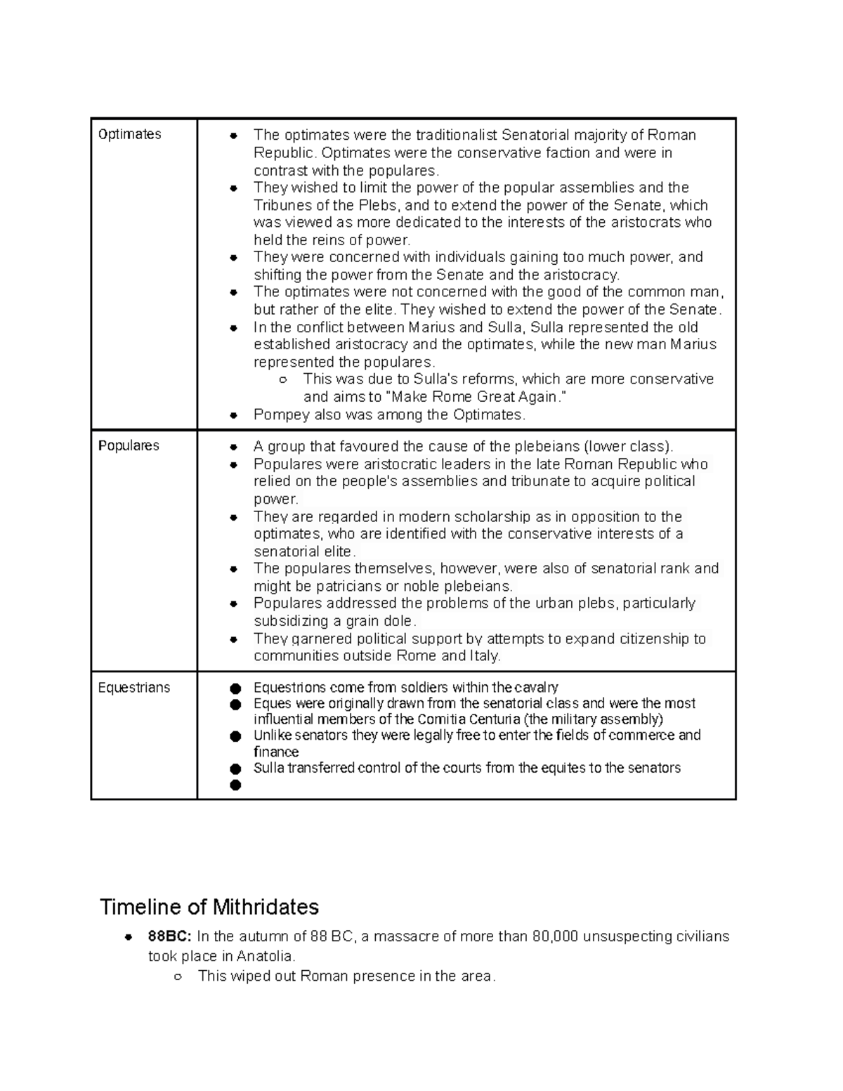 Roman Republic Caesar - Optimates The optimates were the traditionalist ...