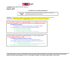 GC N01I TA2Consigna 22C2Aaa - Consigna para la Tarea académica 2 Comprensión y Redacción de ...