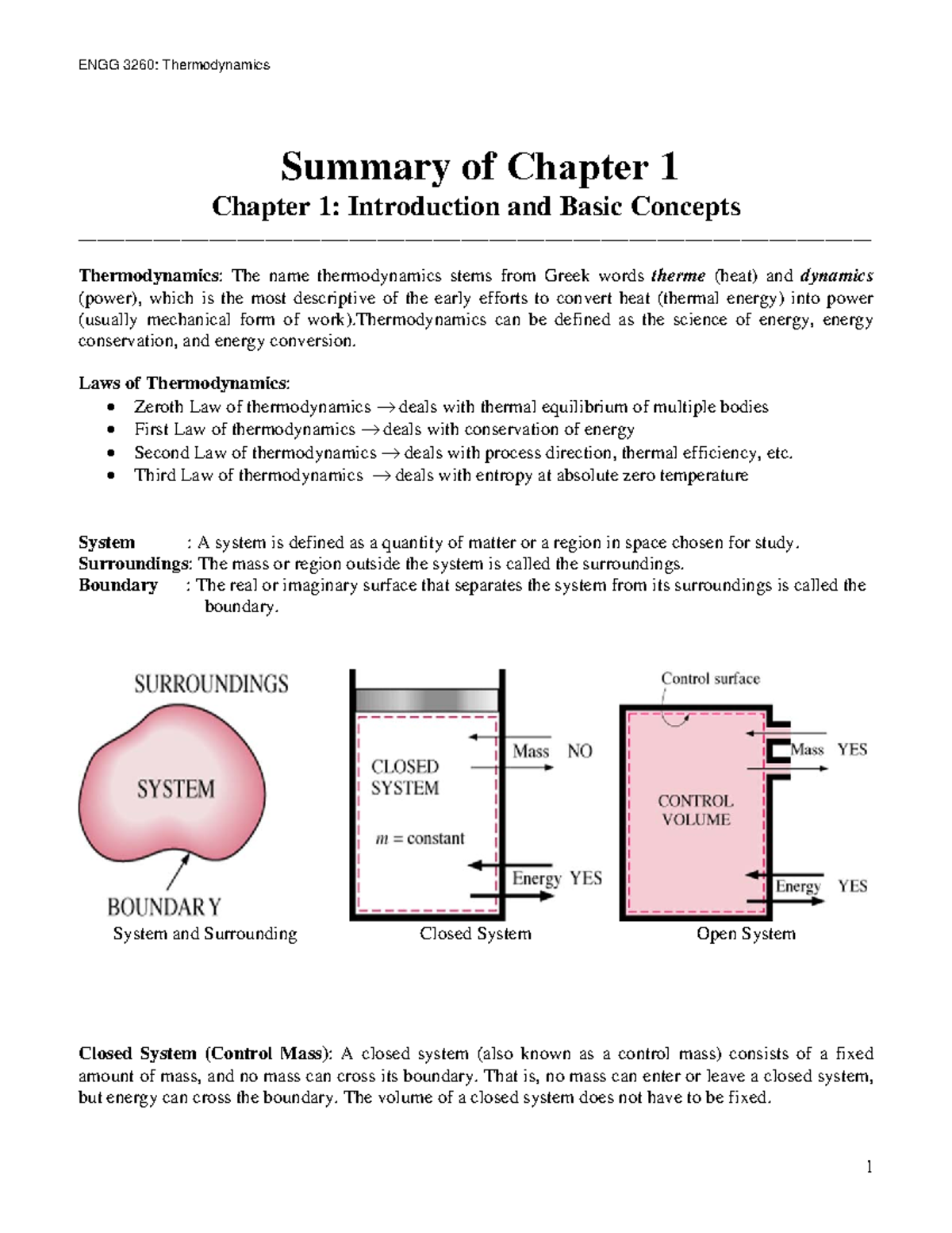 Summary Chapter #1 - summ - Summary of Chapter 1 Chapter 1 ...