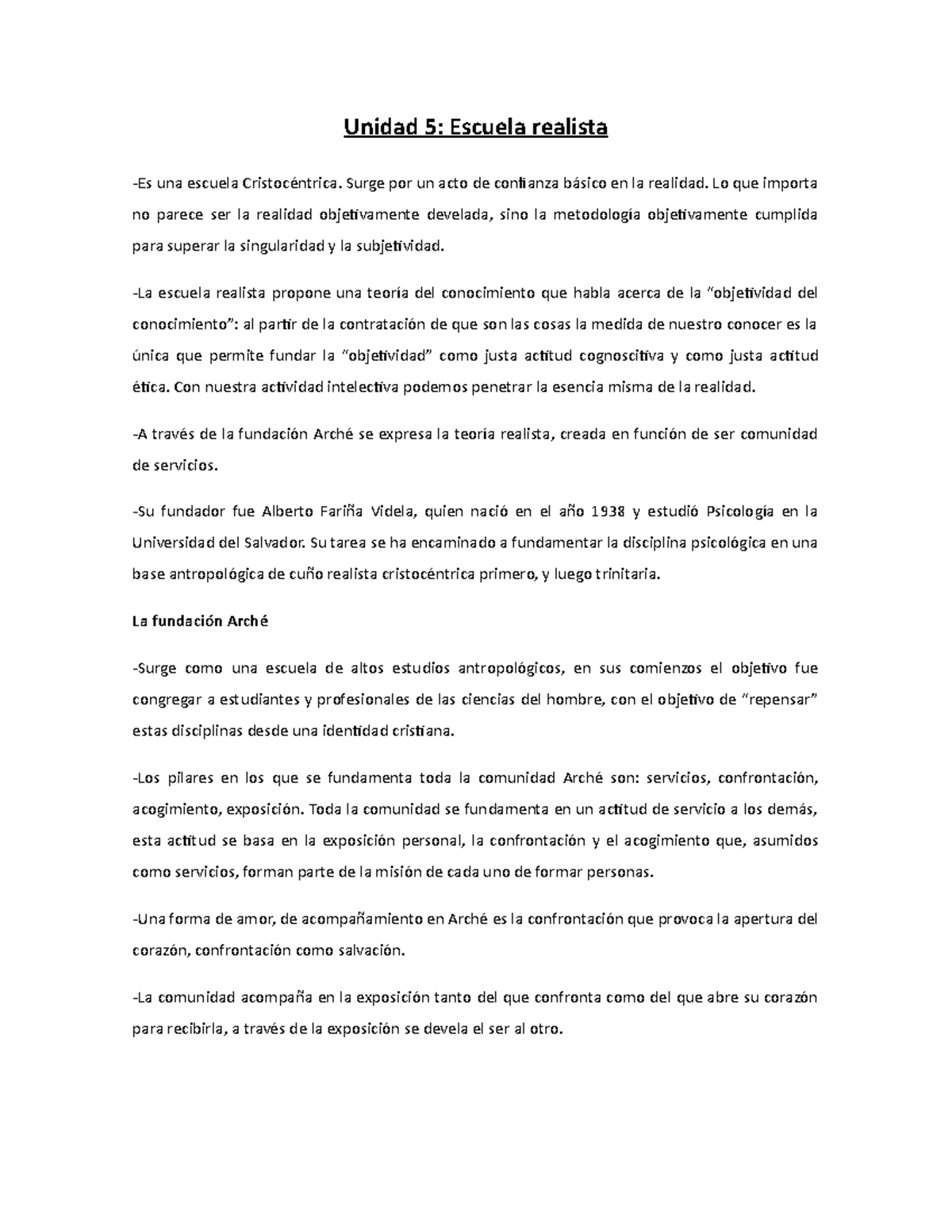 Perso (unidad 5) Escuela Realista - Psicología De La Personalidad ...