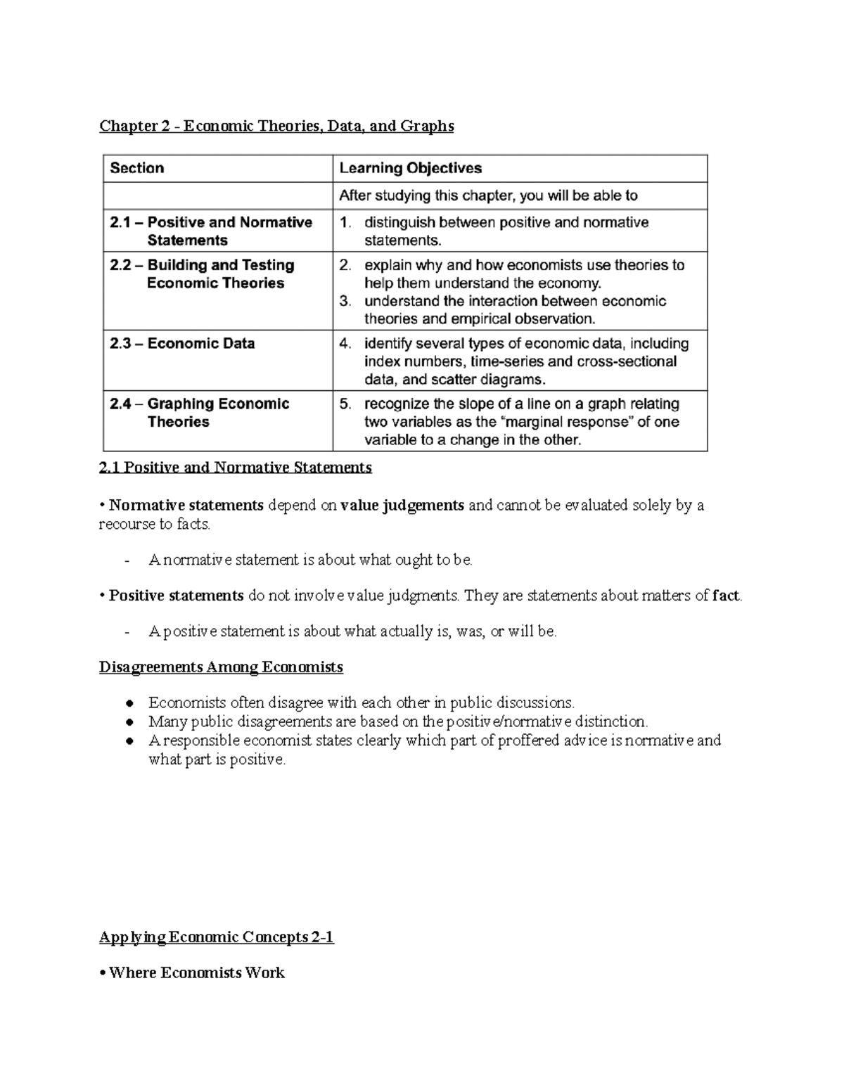 C2 - Economic Theories, Data, and Graphs - A normative statement is ...