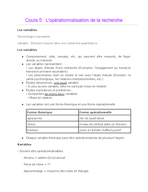 Cours 6 Les devis - Cours 6 : Les devis Les devis de recherche Qu’est ...