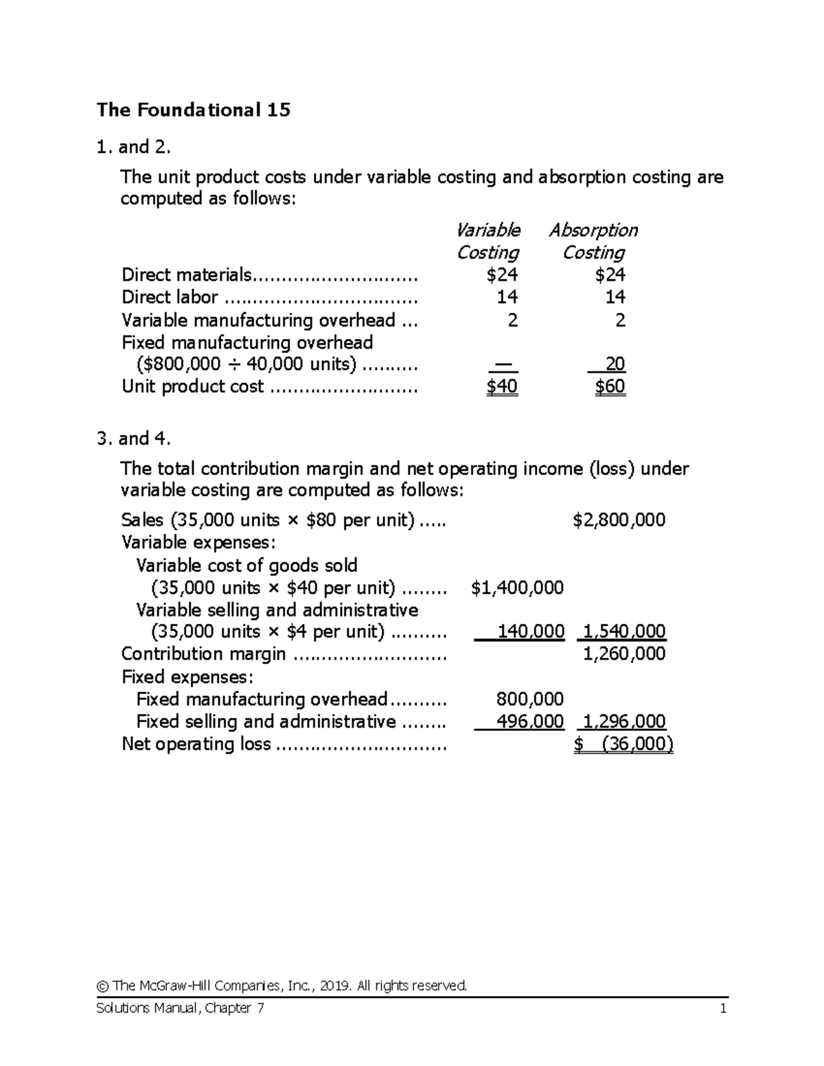 Chapter 07 foundational 15 - © The McGraw-Hill Companies, Inc., 2019 ...