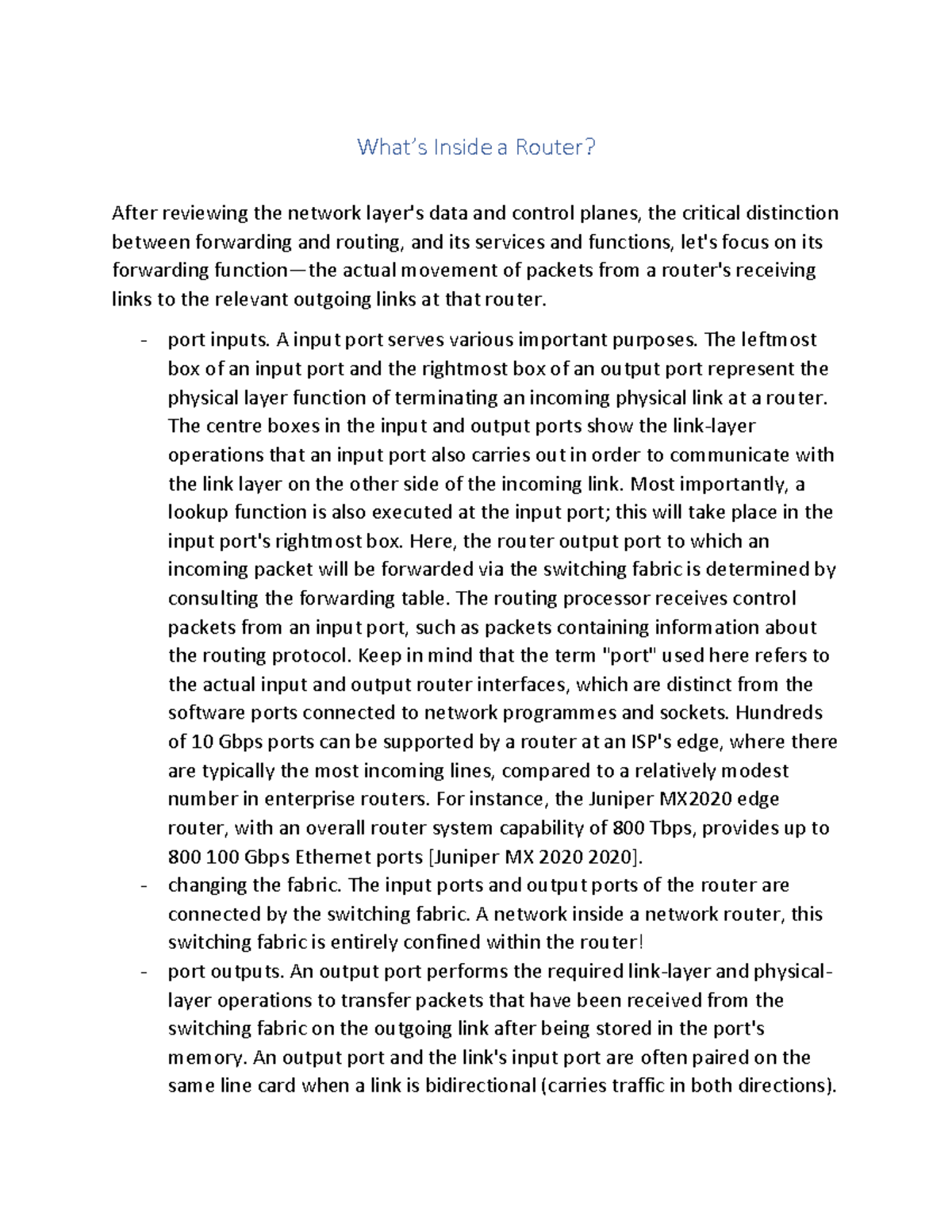 What’s Inside a Router - What’s Inside a Router? After reviewing the ...