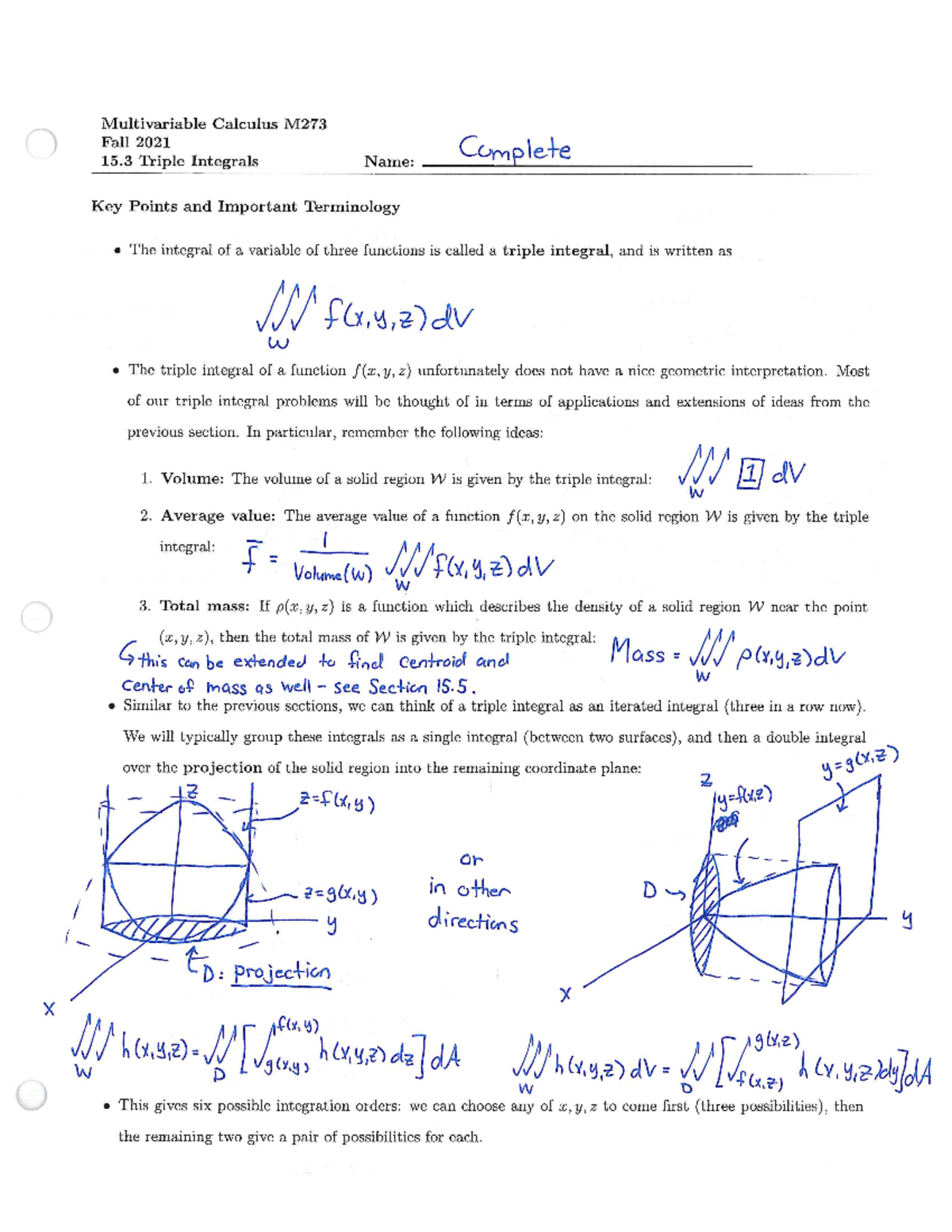 Section 15.3 Multivariable - M 273Q - MSU - Studocu