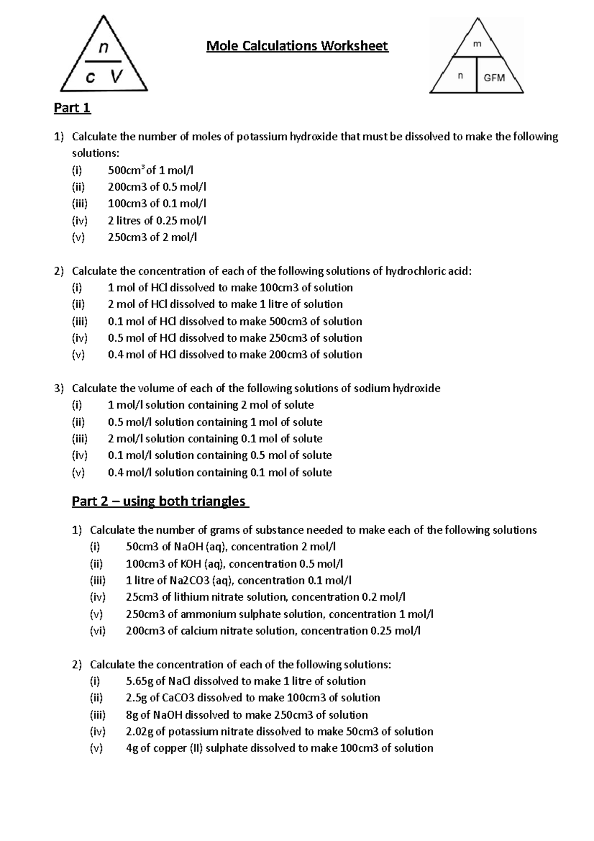 Mole%20Calculations%20Worksheet - Mole Calculations Worksheet Part 1 ...