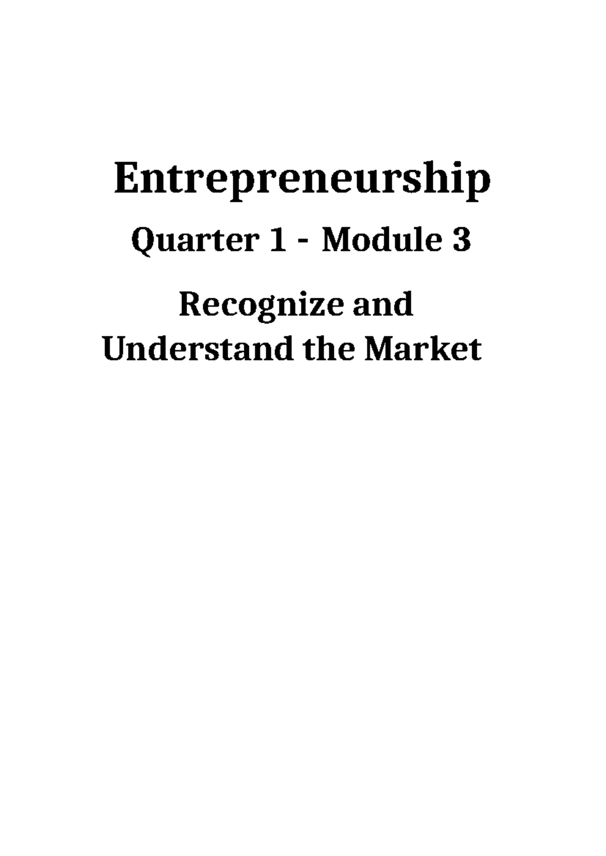 LM-IN- Entrepreneurship - Entrepreneurship Quarter 1 – Module 3 ...