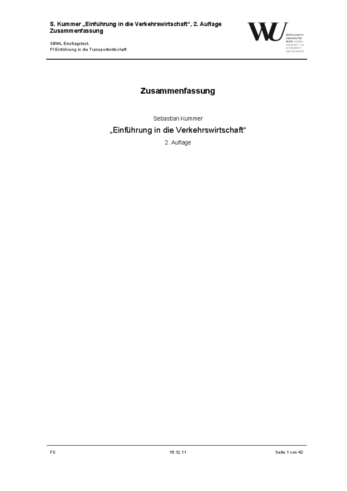 Zusammenfassung Tul - Zusammenfassung SBWL Einstiegstest. PI Einführung ...