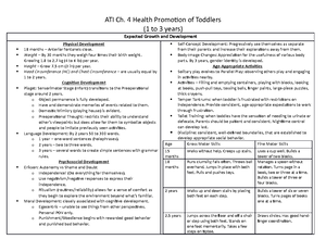 Toddlers Growth and Development ATI template - ACTIVE LEARNING ...